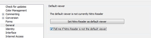 Set Nitro PDF Reader As Your Default PDF Reader