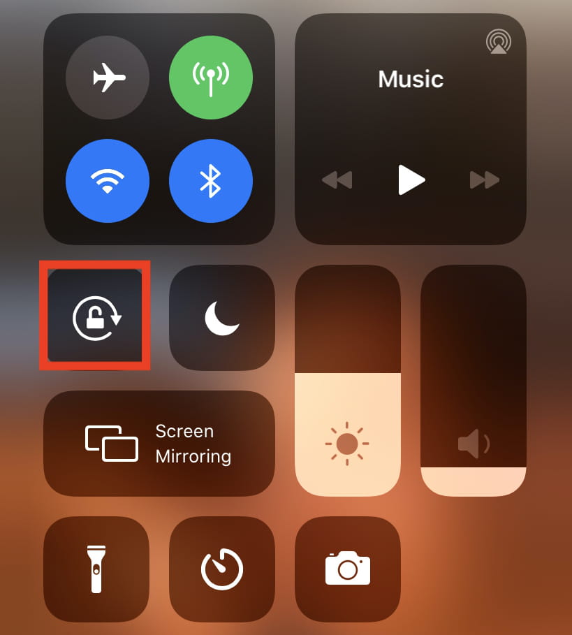 IPhone How To Lock The Screen Rotation CCM