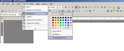 Insert Picture Background On Microsoft Word CCM