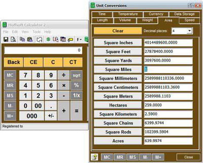 Download the latest version of Moffsoft calculator 2 free in English on CCM