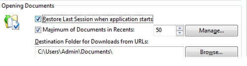 How To Restore Last Session In PDF XChange Viewer Editor