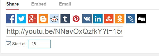 How to share the URL of a Youtube video